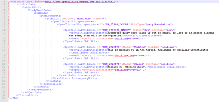 Importing Xml Files Openclinica Reference Guide