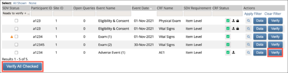 Source Data Verification - OpenClinica Reference Guide