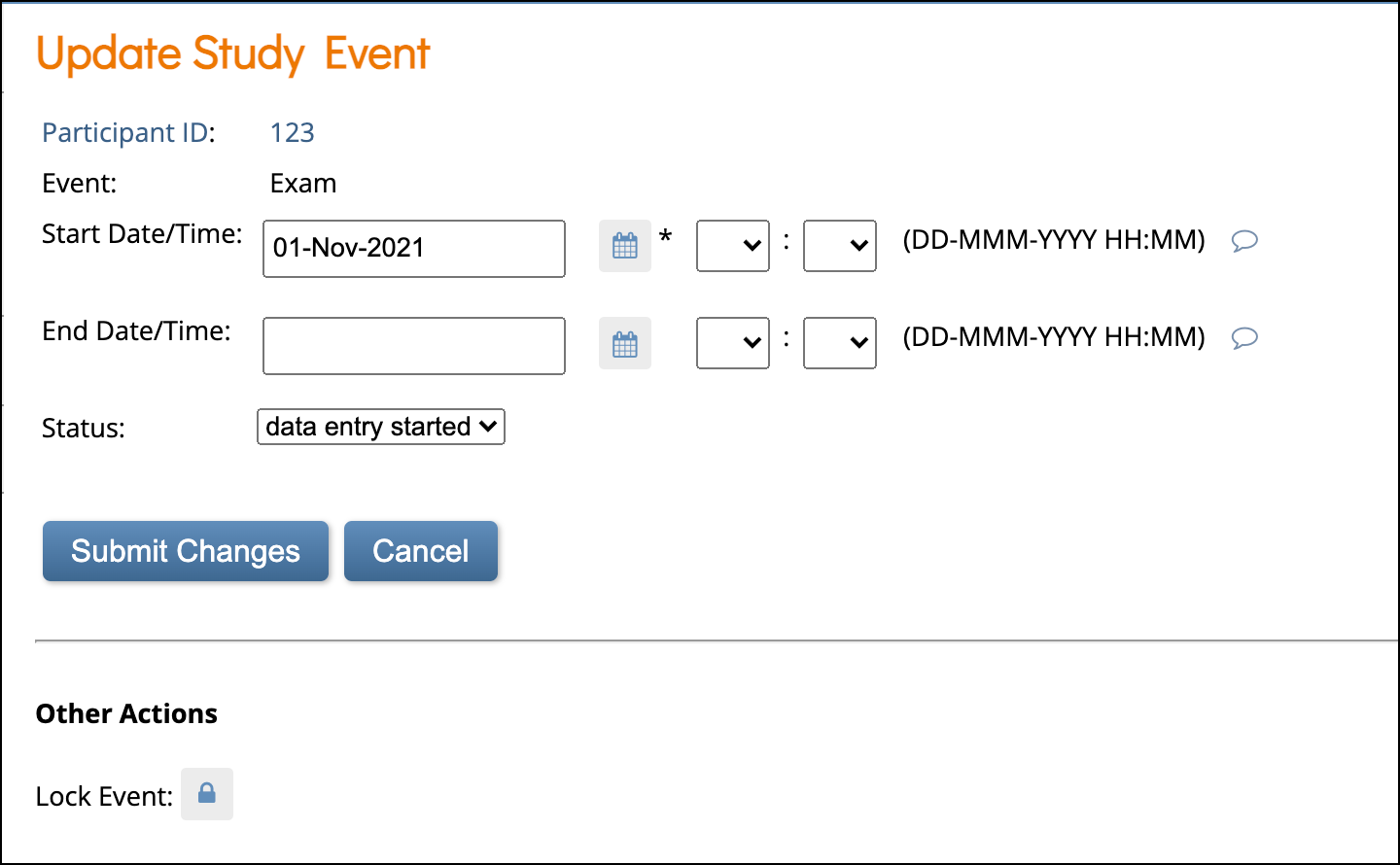 Entering Data - OpenClinica Reference Guide
