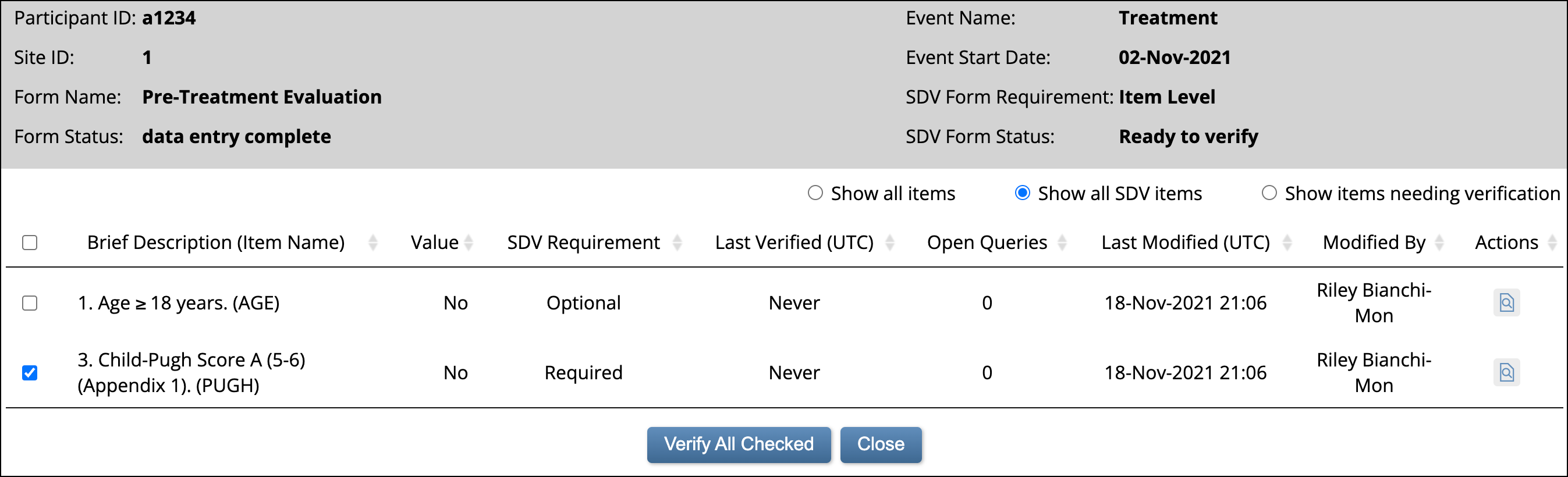 Frequently Used Screens - OpenClinica Reference Guide
