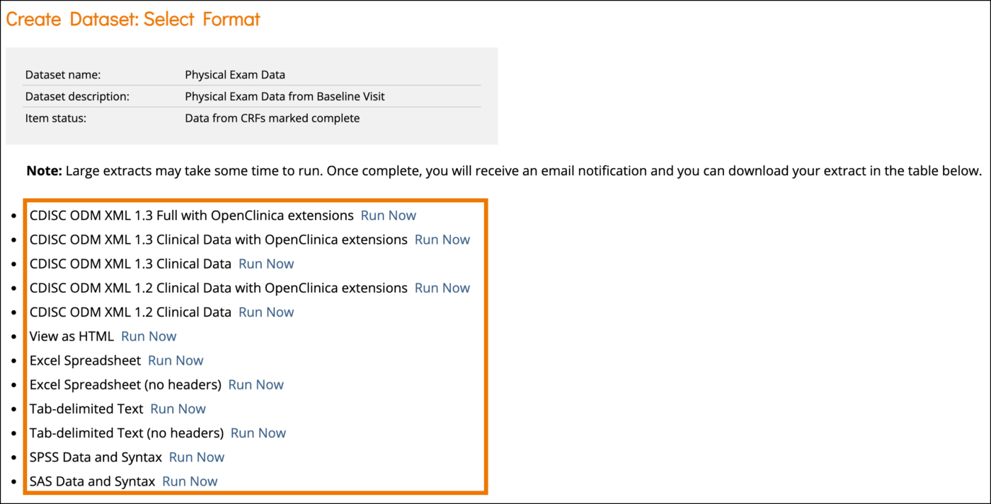 Extract Data - OpenClinica Reference Guide