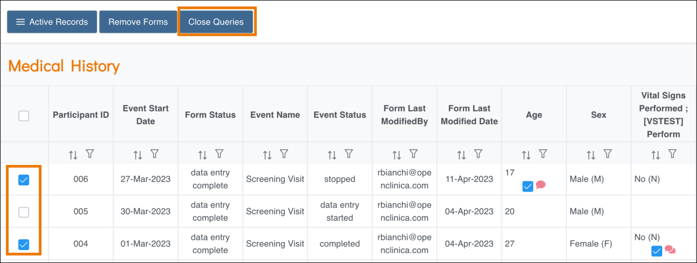 Data Review Tables - OpenClinica Reference Guide