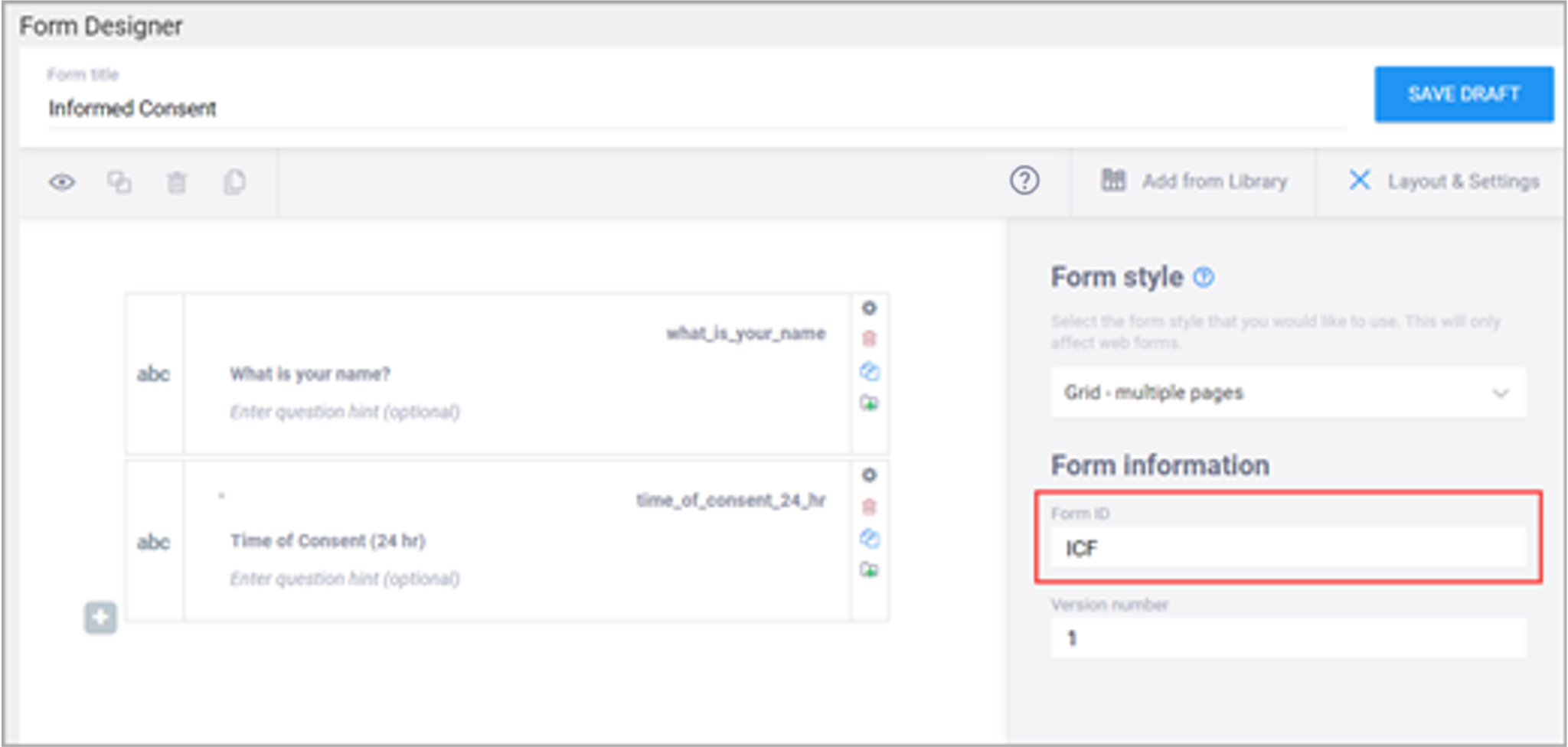 Using the Form Template - OpenClinica Reference Guide